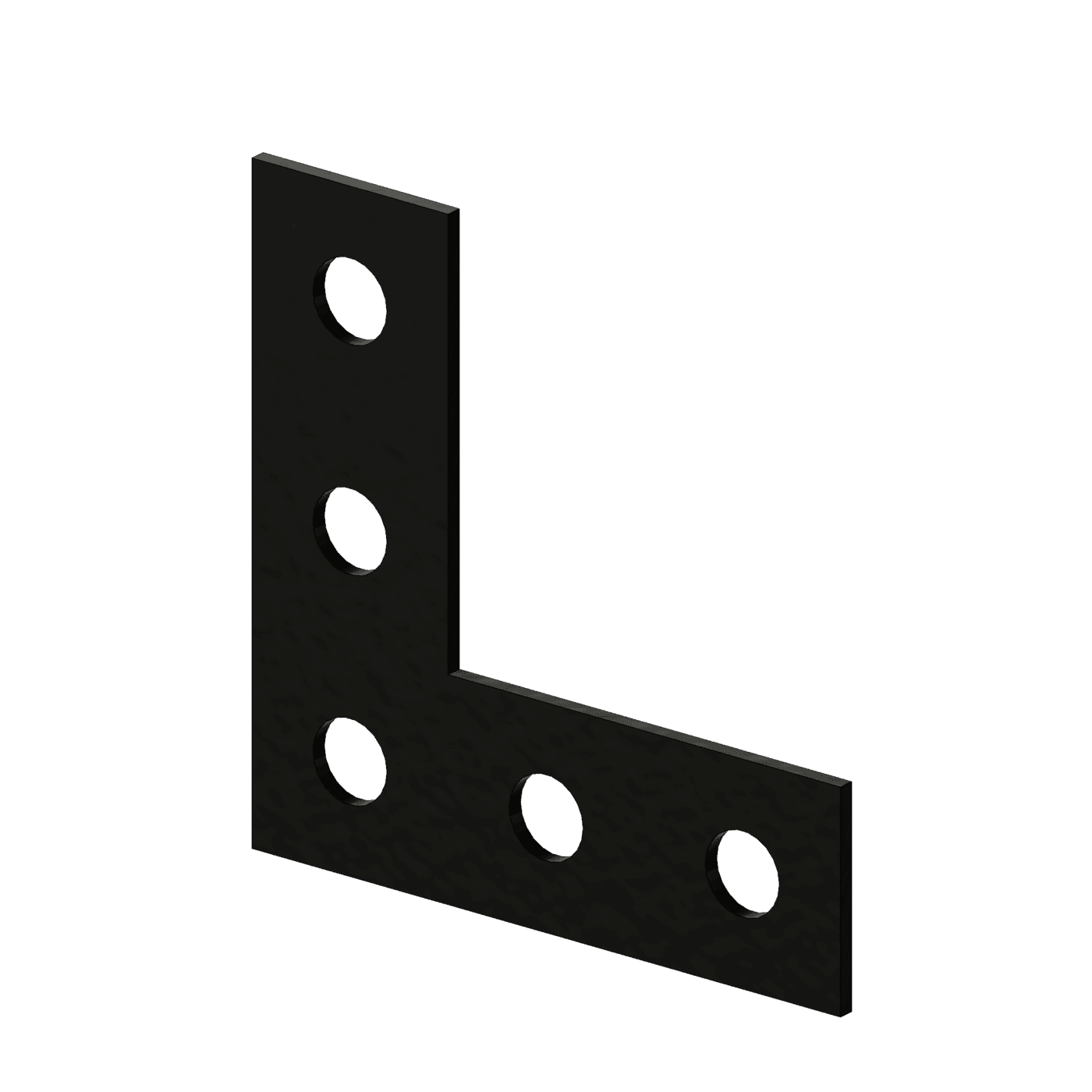 3"x3" L Bracket - Black